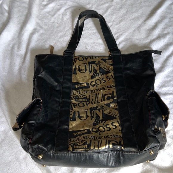 kitson | Bags | Kitson La Large Vegan Leather Tote 8s Style Punk Rock ...